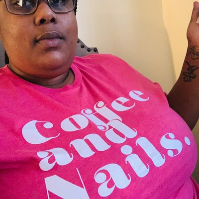 Funny Nail Technician Shirt Coffee and Nails Unisex Shirt, Nail Tech ...