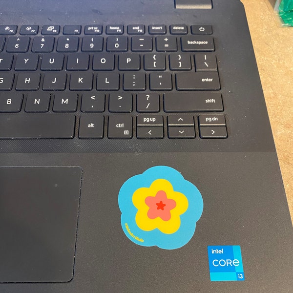 Blue & Yellow Michigan Lines Sticker, Laptop Decal, Waterproof Sticker ...