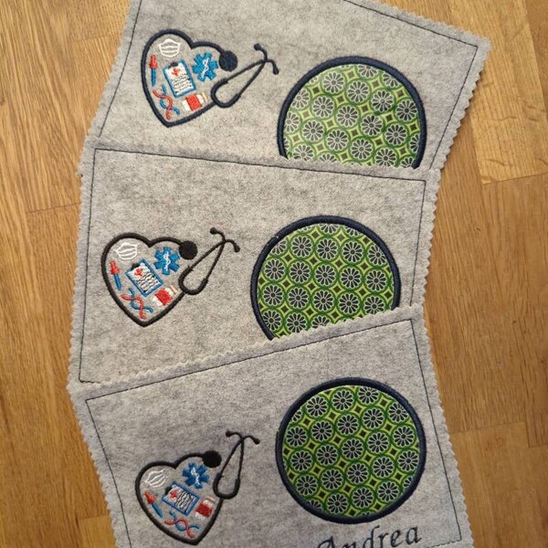 Nurse Machine Embroidery Design Medical Design Stethoscope Embroidery ...