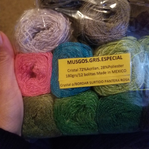 CRYSTAL [multi-color Pack] - La Pantera Rosa | Fine Mexican Crochet ...