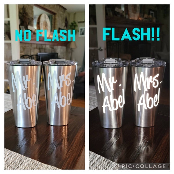 Custom Reflective Vinyl Decal Stickers Lettering. Custom Vinyl Letters ...