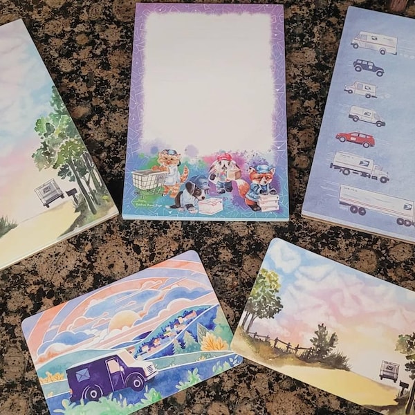 Goodbye - Postal Retirement Announcement - Lakeside Scene Mail Carrier ...