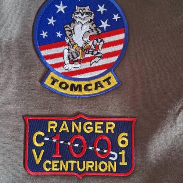 F-14 Tomcat Fighter Aircraft Patch Iron Sew on Clothes US Navy ...