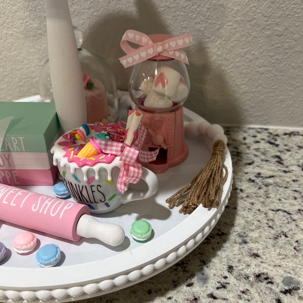 Gumball Machine, MINI Gumball, Tiered Tray Decor,gingerbread Gumball ...
