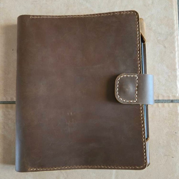 Personalized 4x6 / 3 X 5 Top Spiral Notebook Cover, Leather Cover for ...