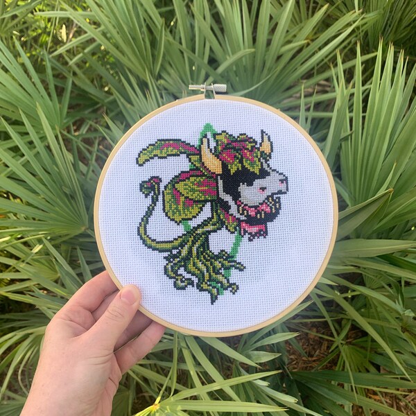 Cowplant - the Sims - Cross Stitch Pattern - PDF - Etsy