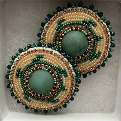 Beaded Earrings - Etsy