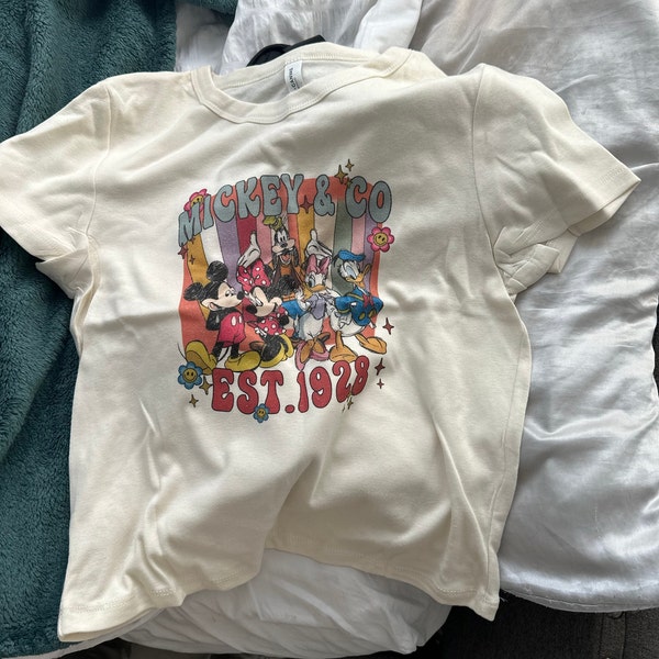 Mickey and Co Baby Tee, Disneyland Crop Tank, Mickey and Friends Baby ...