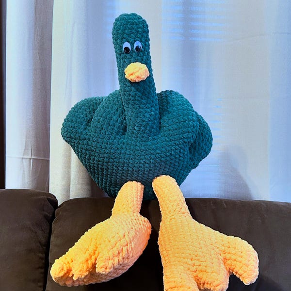 Duck You Crochet Pattern, Funny Duck Crochet Pattern, Duck You - Oh My ...