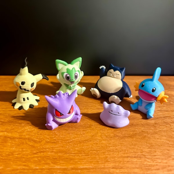 3D Printed Pokémon Fan Art Toys Build Your Own Bundle, Pokémon Inspired ...