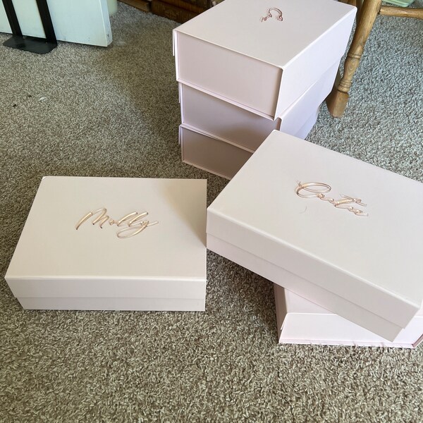 Luxury Personalized Gift Box Keepsake Box Wedding Party Gift Custom Box ...