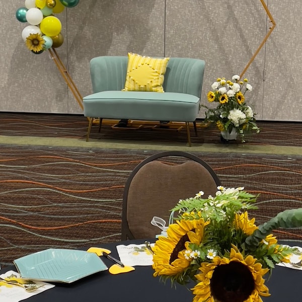 Double Hexagon 1.5m/2m/2.5m Wedding Props White Gold Metal Hexagon ...