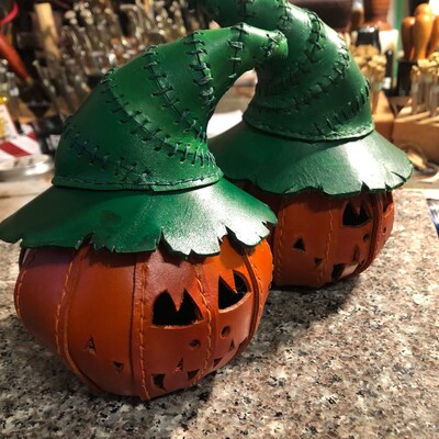 Jack O'lantern Pumpkin Leather Pattern PDF by Leatherhubpatterns - Etsy