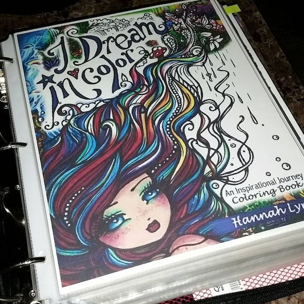 PDF DIGITAL Printable Coloring Book I Dream in Color Inspirational ...