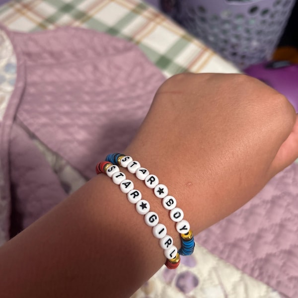 The Weeknd Inspired “stargirl” and “starboy” Matching Bracelets - Etsy