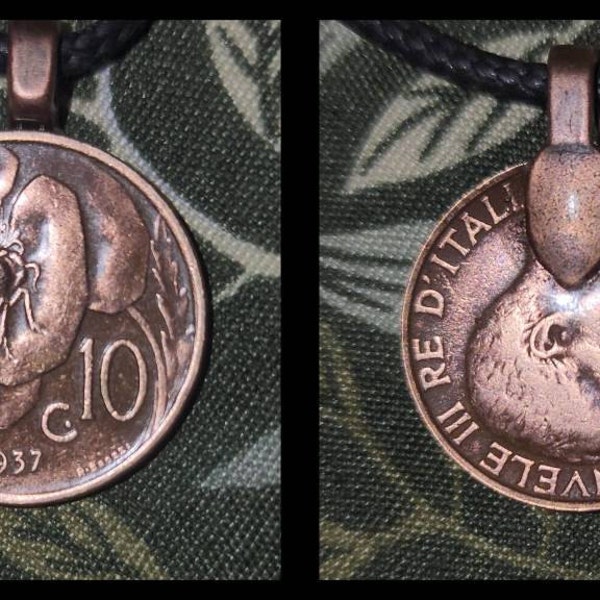 Ireland Rabbit Coin Pendant Necklace, Irish 3 Pence Hare Rabbit Pendant ...