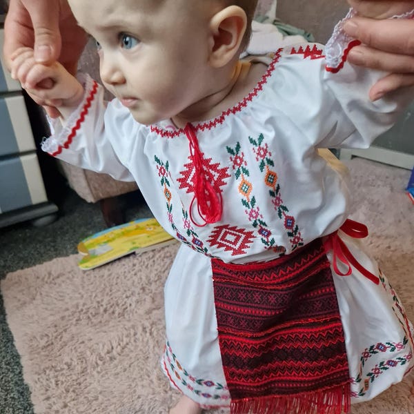 Romanian Traditional Blouse /romania Shirt/moldavian Suit/romanian ...
