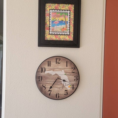 Nantucket Blue Wall Clock, 8 Sizes, EXTRA Quiet Mechanism, Lifetime ...