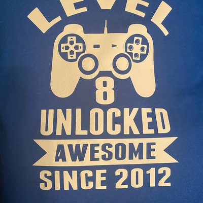 Level 8 Unlocked Awesome Since 2015 Birthday, 8th Birthday of SVG ...