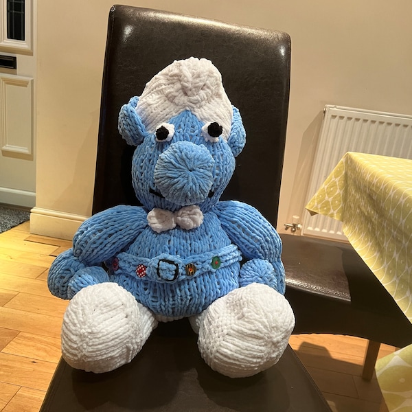 KNITTING PATTERN - Smurf Inspired Choc Orange Cover or 17 Cms Toy - Etsy