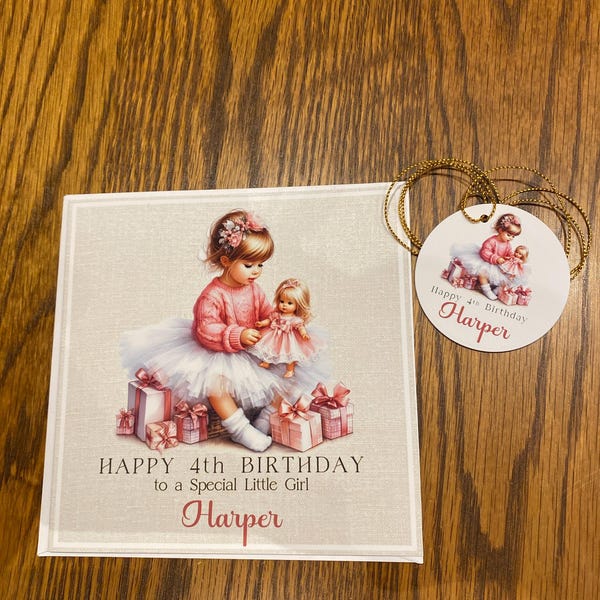 New Baby Girl Customized Photo Card, Congratulations on the Birth of ...