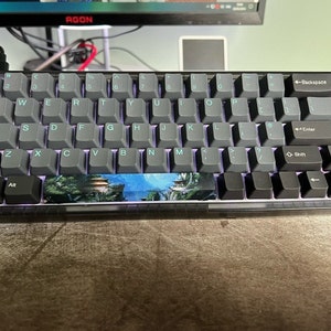 Cute Uwu Rose Gold Metal Artisan Keycap Custom Mechanical Keyboard Cute ...