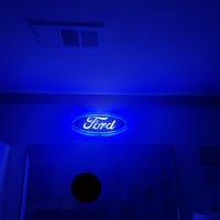Metal LED Lighted Car Logo, Car Led Sign, Garage Accessories, Wall ...