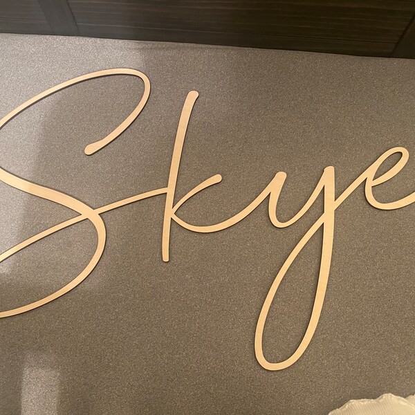 Large Baby Name Cutout - Personalized Name Cutout - Nursery Decor ...