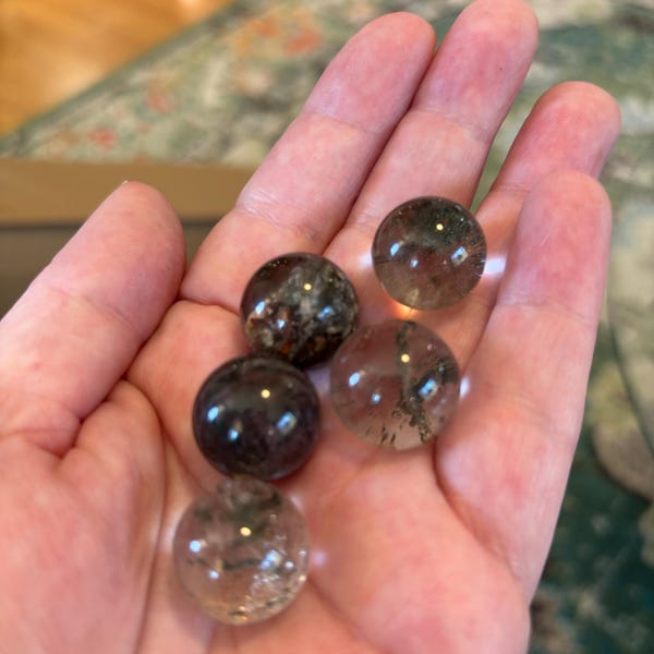 Wholesale Clear Aura Crystal Sphere Red Aura Quartz Beautiful Natural ...