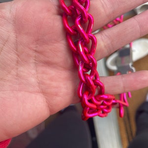 33in Chain Traffic Lead/leash Custom Powder Coated for Dogs, Biothane ...