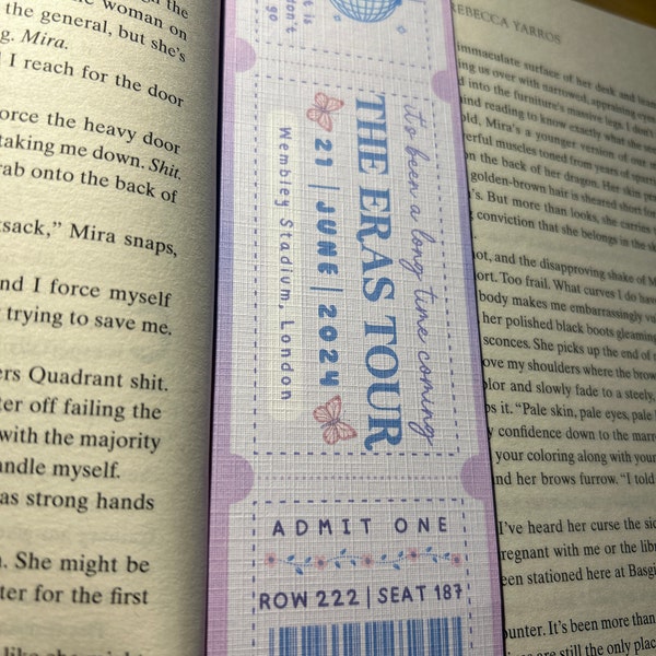 Eras Customisable Personalised Bookmark | Bookmark | It’s Been A Long ...