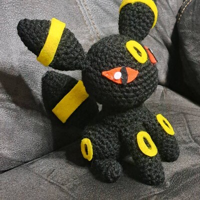 Crochet PDF Umbreon Pattern/pdf Dark Kitty Pattern/written and Photo ...