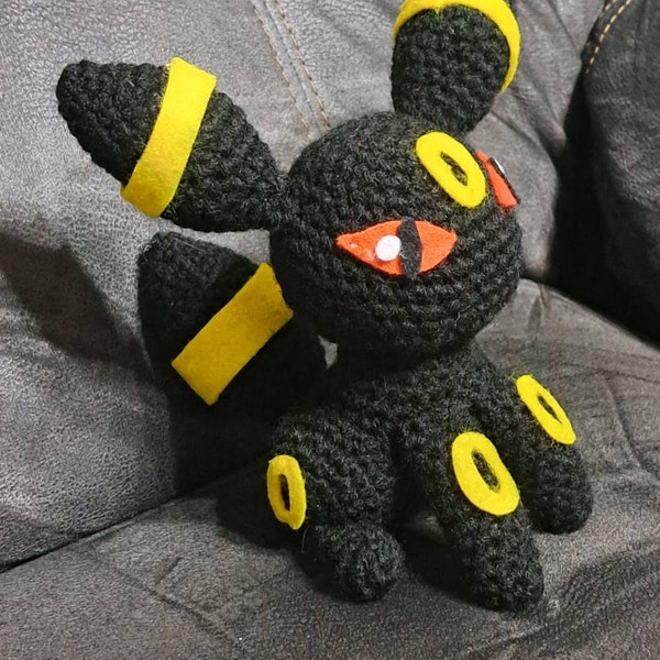 Crochet PDF Umbreon Pattern/pdf Dark Kitty Pattern/written and Photo ...