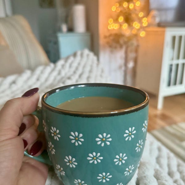Rustic Daisy Coffee Mug | Cozy Tea Cup | Ceramic Mug | Cute Daisy ...