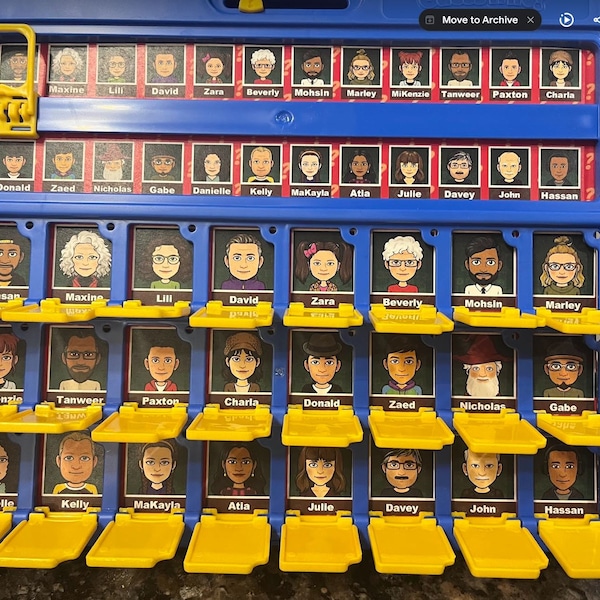 Personalise Guess Who Template Editable | Make Your Own Custom ...