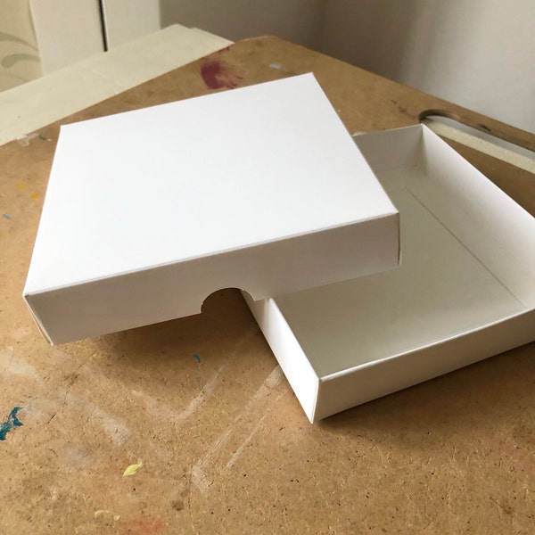 Pack of 10 8" X 4" White Gift Boxes With Window, Jewellery, Cakes ...