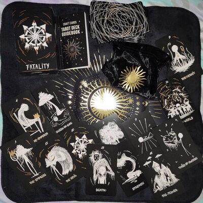 SAME DAY SHIPPING Tarot Deck Pink White Oracle Card Deck Deck of Many ...