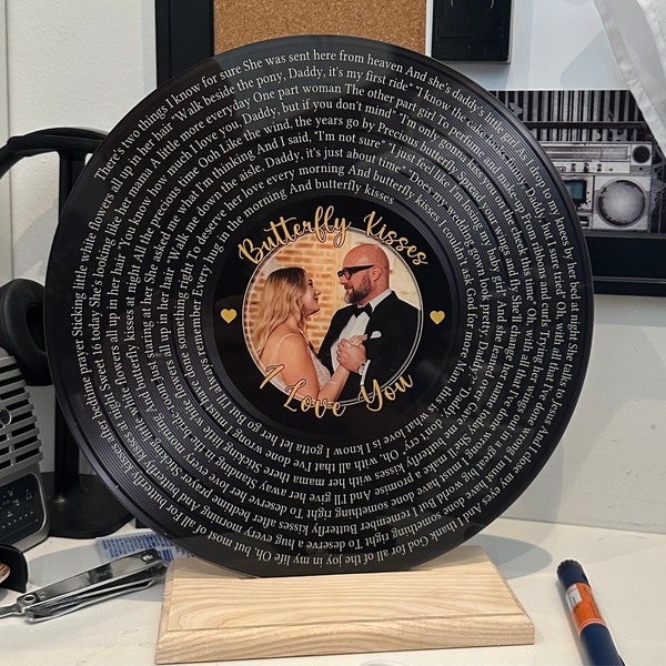 Fathers Day Gift From Daughter, Personalized Dad Daughter Record, Gift ...