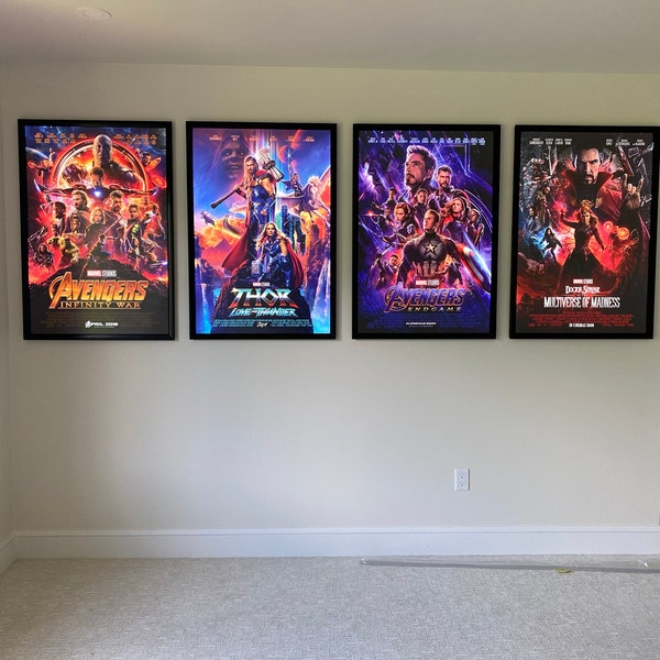 4-pack Custom LED Light Box Poster Frames - Glowbox Frames for Movie ...