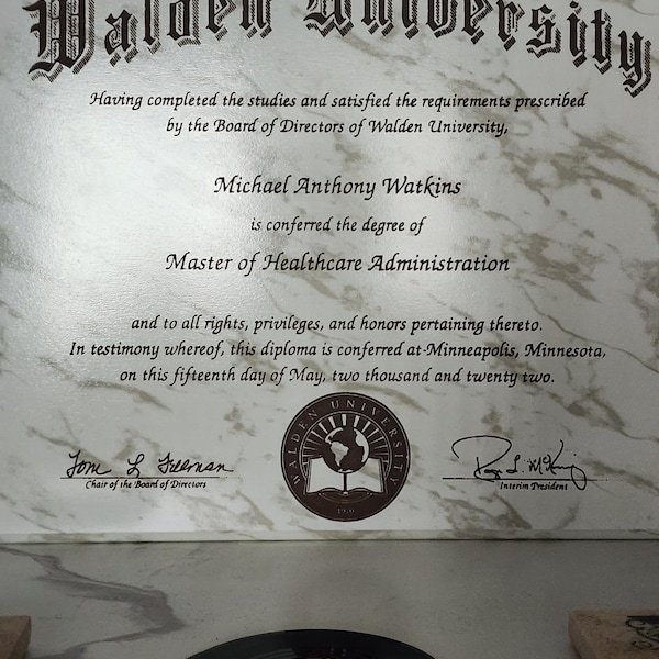 Floating Glass Degree Frame, College Diploma Frame, Custom Diploma ...