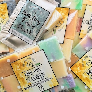 Mini Soap Sachets gifts Pack of 5 organic soap pieces | Etsy