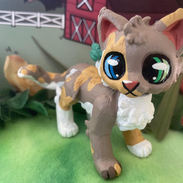 Ashpaw Warrior Cats LPS Clay Custom Apprentice Sized Bobble Head Figure ...
