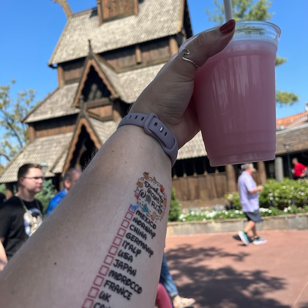 Drinking Around the World Tattoo-food & Wine Festival-epcot World ...