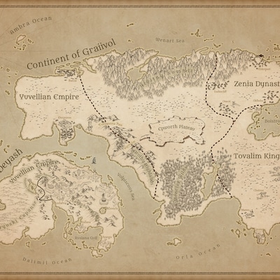 Custom Fantasy Map Commission for Writers, D&D, Dms, and More - Etsy