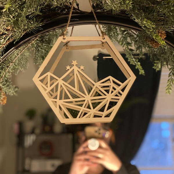 Geometric Velaris Wooden Wall Art, Velaris, Night Court, ACOTAR, ACOWAR ...