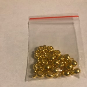 20 Tube Hanger Bails With Large 3mm Hole Smooth Shiny Gold European ...