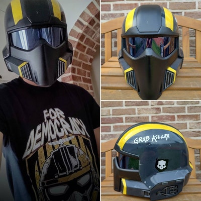 Helldivers 2 Light Gunner Helmet Cosplay 3D Print 3D Printed Helmet ...
