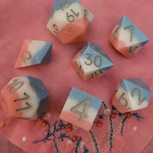 Faerie Fire Handmade Sharp Edge Dice Set Dungeons & - Etsy
