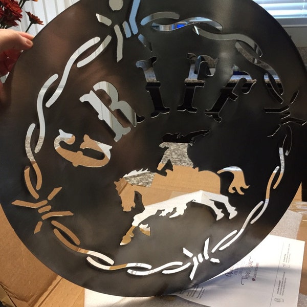 Western Cowboy Personalized Sign, Cowboy Wall Decor - Etsy