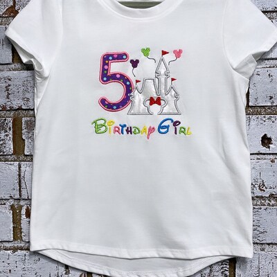 Character Inspired Miss Mouse Castle Embroidery Applique Design - Etsy